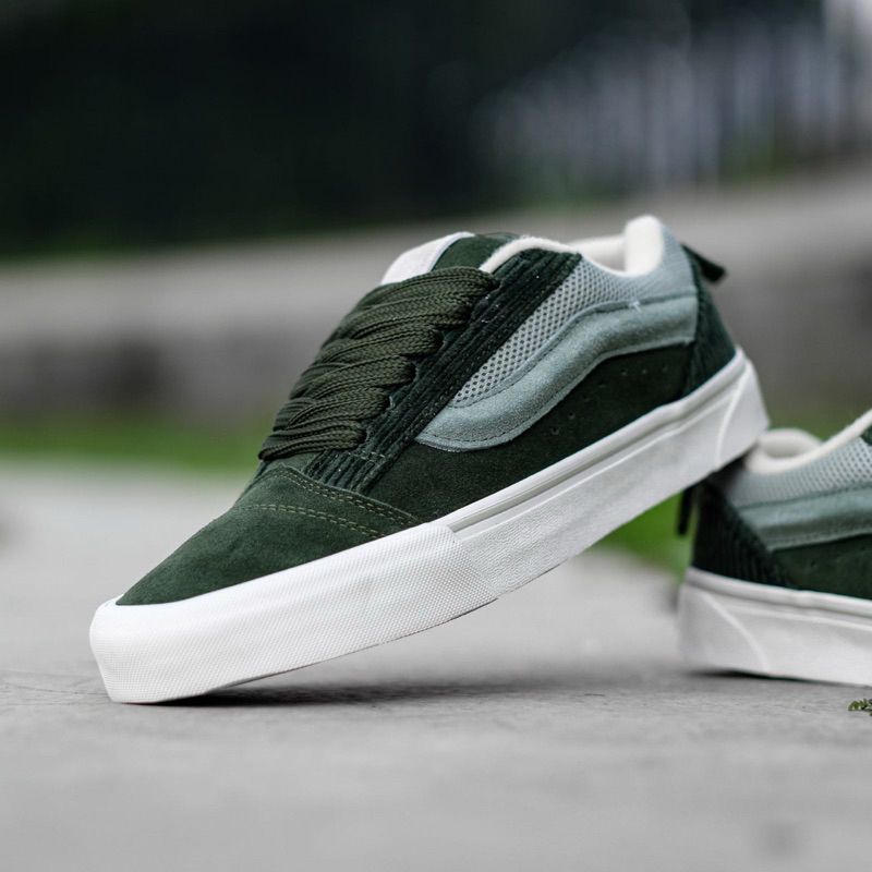Jual Vans Knu Skool Olive Green | Shopee Indonesia
