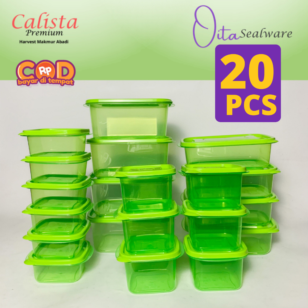 Jual [ CALISTA ] FOOD CONTAINER TOPLES PLASTIK CALISTA OITA SET ISI ...