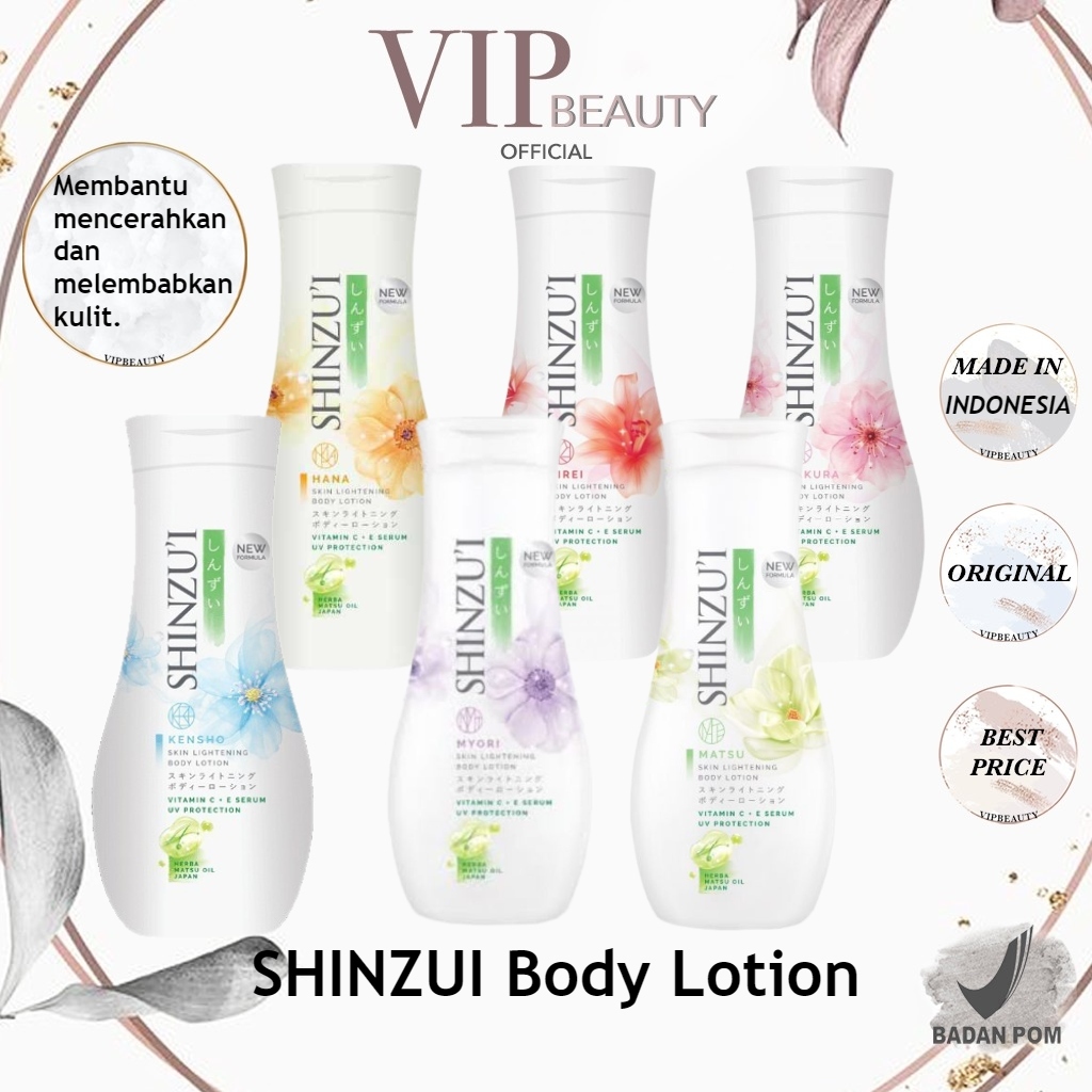 Jual SHINZUI Skin Lightening Body Lotion UV Protection 100ml | 210ml ...
