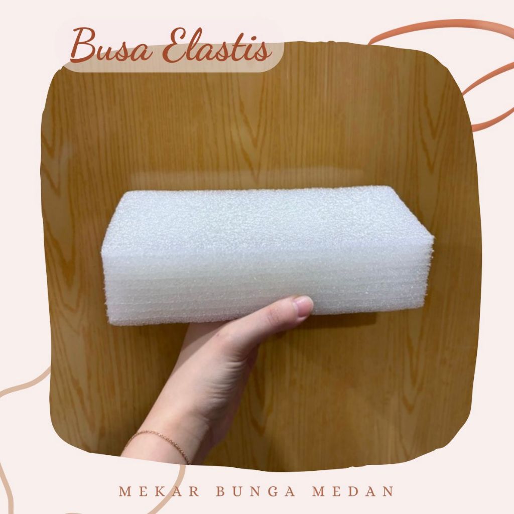 Jual Busa Bunga Elastis Putih Flower Foam untuk Buket Bunga Dekorasi ...