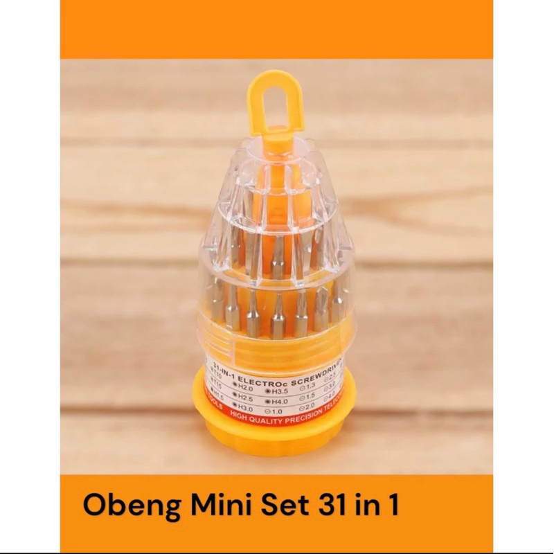 Jual Obeng Set Kecil Handphone 31 in 1 / Obeng Serbaguna Kecil Set ...