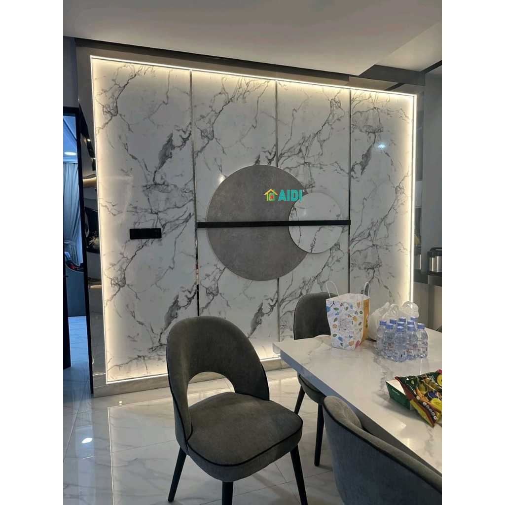 Jual AH 3061HG WHITE CARRERA GLOSSY HPL PATTERN GLOSSY AIDI HPL MARMER ...