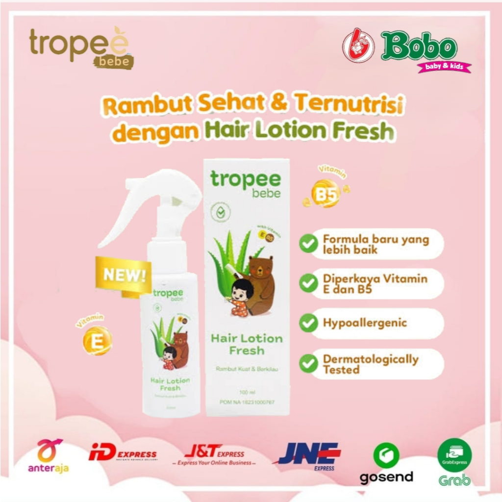 Jual Tropee Bebe Hair Lotion Fresh 100ml , Menutrisi, Melembapkan dan Melembutkan Rambut Bayi ...