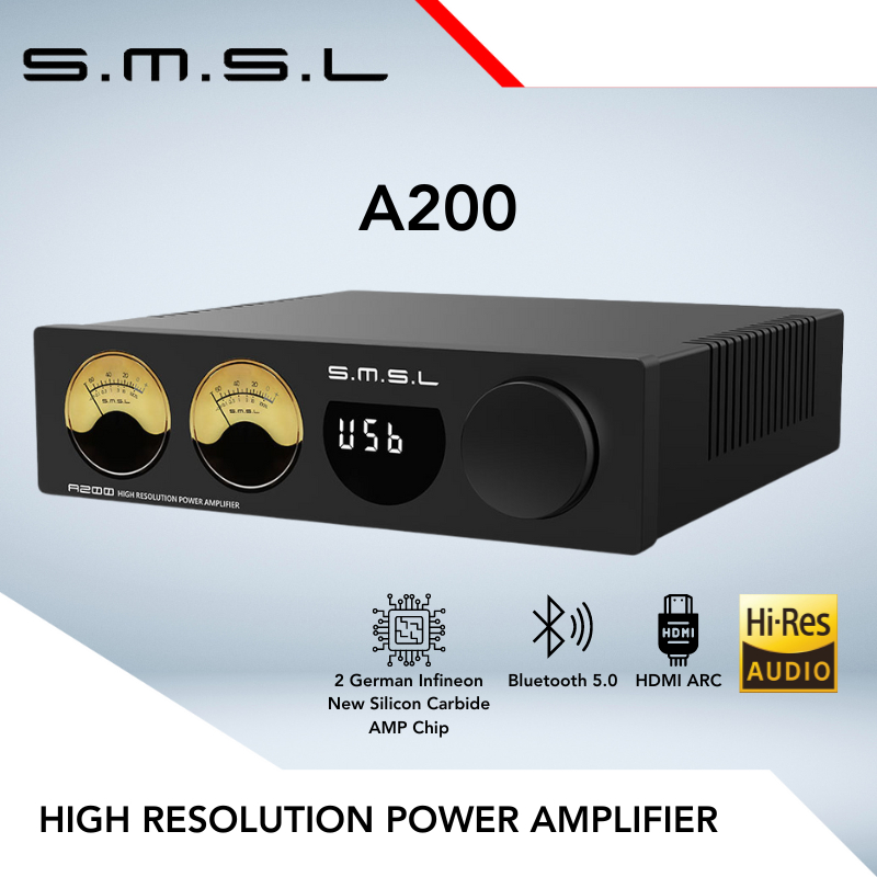 Jual Power Amplifier SMSL A200 / A-200 / A 200 Hi-Res 70W*2 Power ...