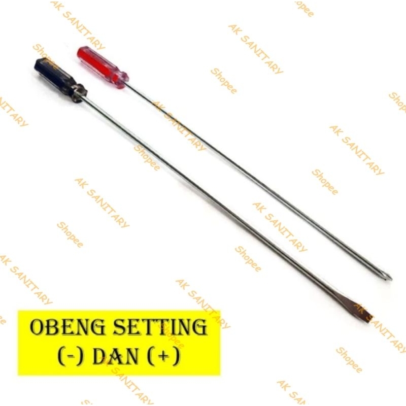 Jual Obeng Bening Kurus Panjang 12" 30cm Min Plus - Obeng Kurus Panjang ...