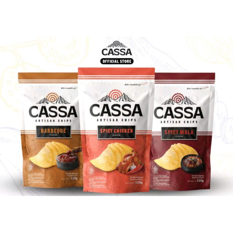 Jual CASSA Chips Barbeque / Mala / Truffle / Spicy chicken 120 gr | Shopee Indonesia