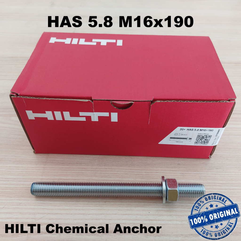 Jual Angkur HILTI HAS 5.8 M16x190 Chemical Angkur | Shopee Indonesia