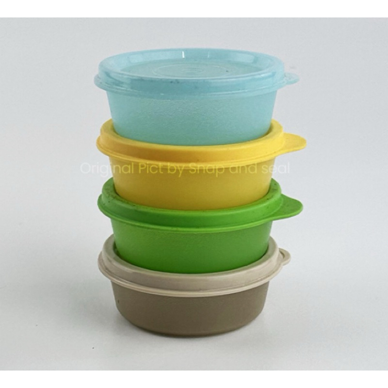 Jual TUPPERWARE SMALL ROUND 70ml (ukuran 8x2cm) Kecil RANDOM COLOR ...