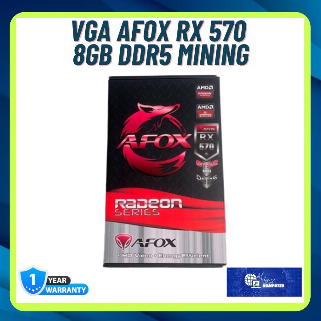 Jual Vga Afox Rx 570 8GB GDDR5 256bit Dual Fan Vga Mining Garansi 1 ...
