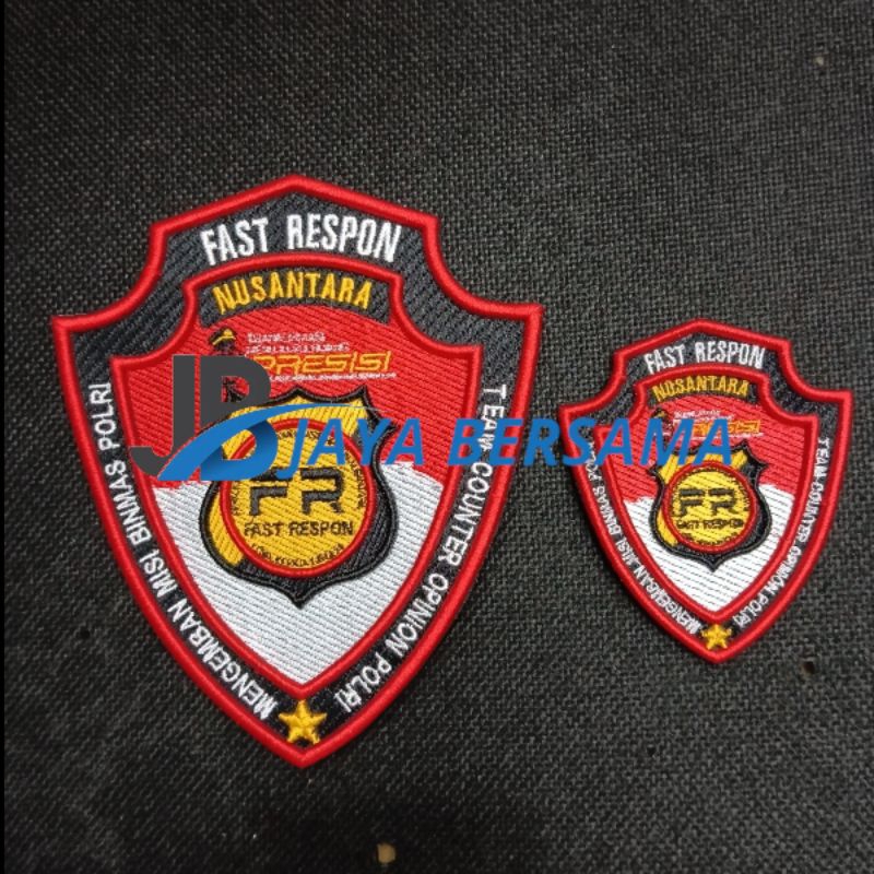 Jual Logo Fast Respon | Bordiran fast respon timbul (logo besar dan ...