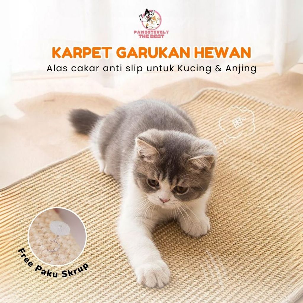 Jual KARPET/ALAS GARUKAN CAKARAN KUCING ANTI SLIP TEMPEL DINDING ...