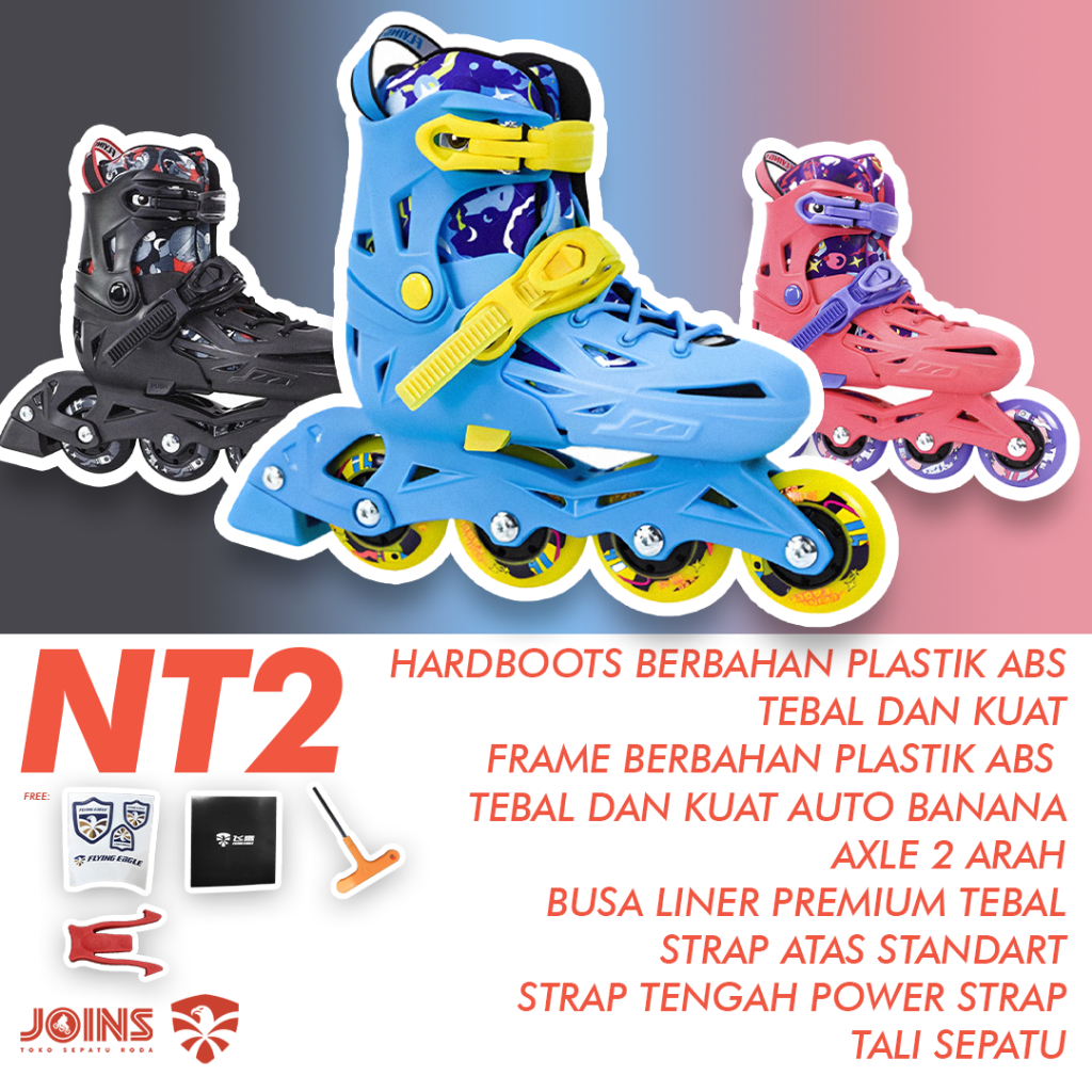 Jual Sepatu Roda Inline Skate Anak Flying Eagle NT2 | Shopee Indonesia
