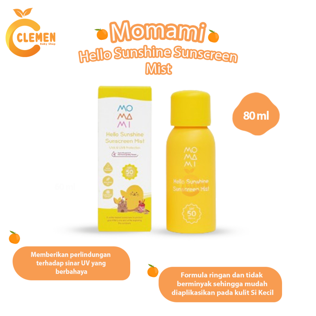 Jual Momami Hello Sunshine Sunscreen Mist 80ml | Shopee Indonesia