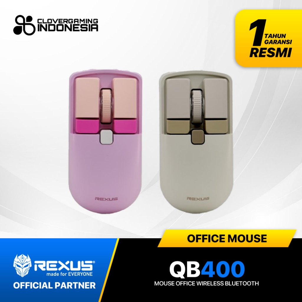 Jual Rexus QB400 / QB-400 Mouse Office Wireless Bluetooth Dual Mode ...