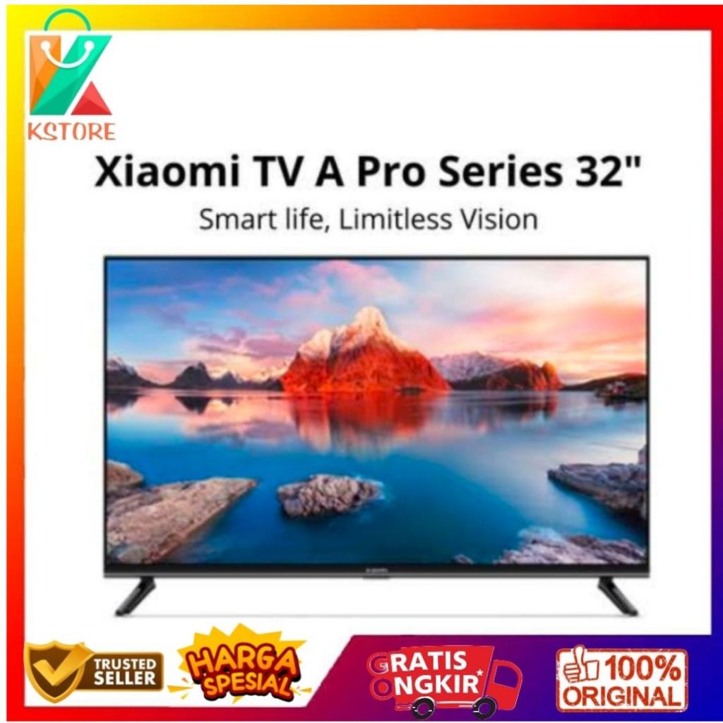 Jual XIAOMI SMART TV GOOGLE TV Mi TV A PRO 32 INCH NEW GARANSI RESMI ...