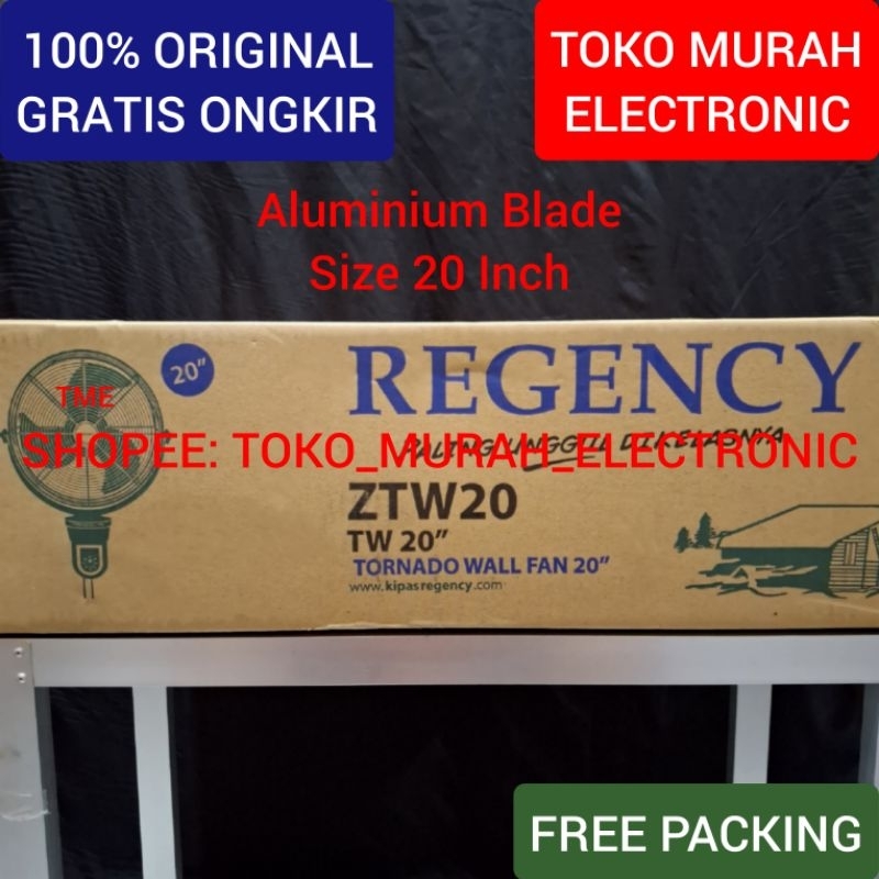 Jual TME - Kipas Angin Dinding Regency 20 Inch Tornado Fan Wall ...