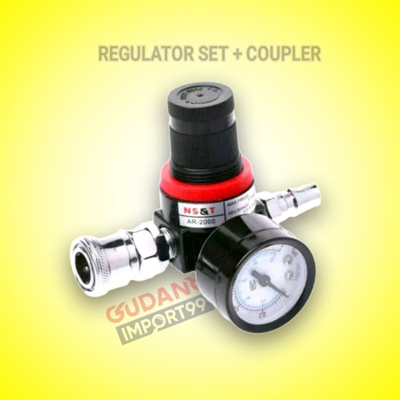 Jual REGULATOR SETELAN PENGATUR ANGIN SPRAYGUN SPRAY GUN KOMPRESOR ...