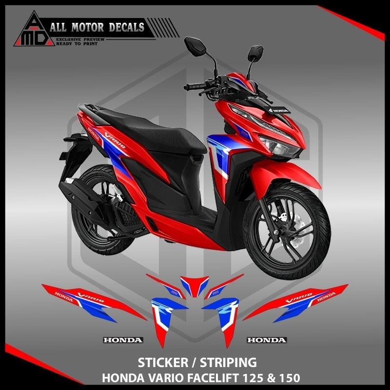 Jual Striping Honda Vario Facelift 125 & 150 Tahun 2018 - 2022 Livery ...