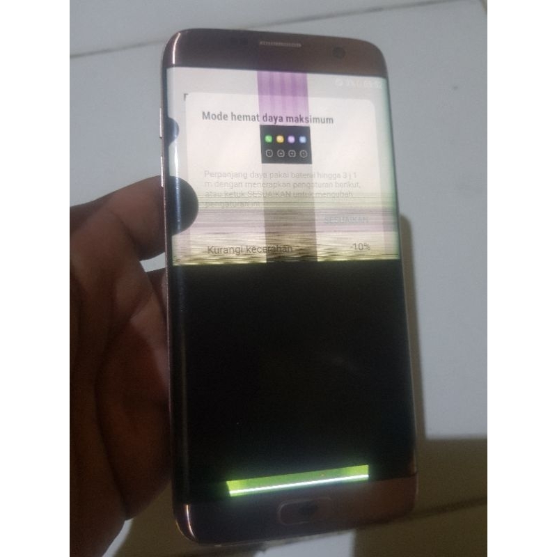 Jual samsung s7 edge normal single sim,,,,lcd rusak | Shopee Indonesia