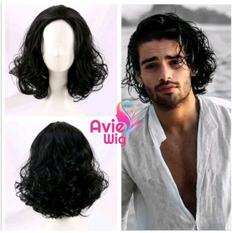 Jual WIG RAMBUT PRIA PANJANG IKAL | Shopee Indonesia