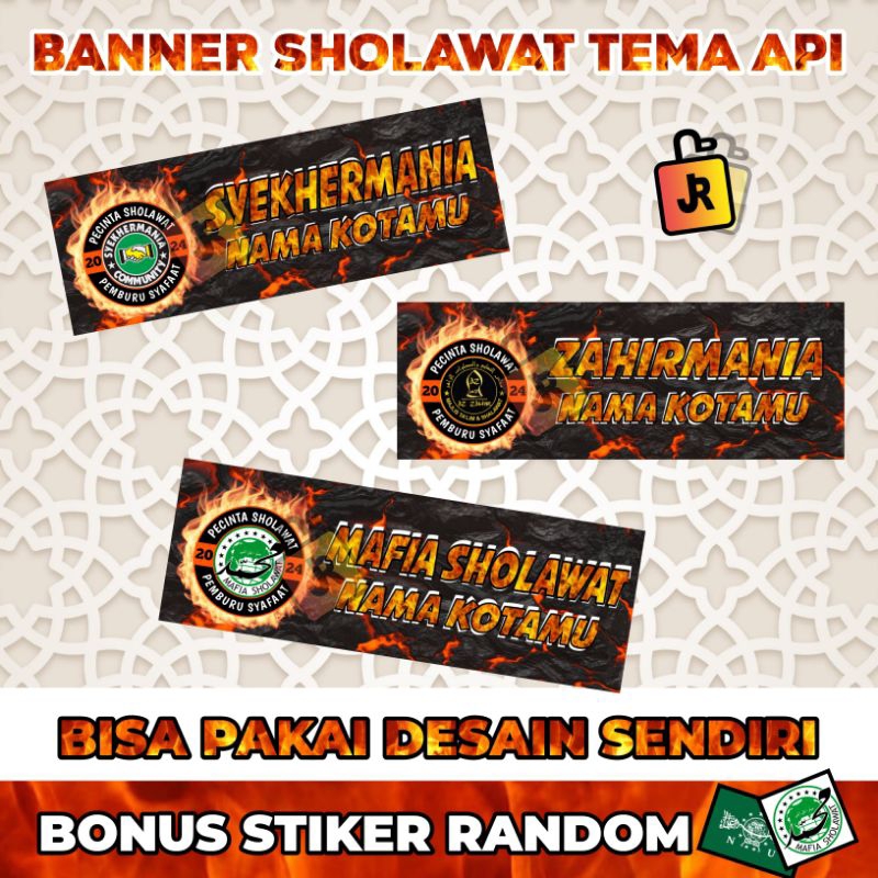 Jual Banner Sholawat Syekhermania, Zahir Mania, Mafia Sholawat, Tema ...