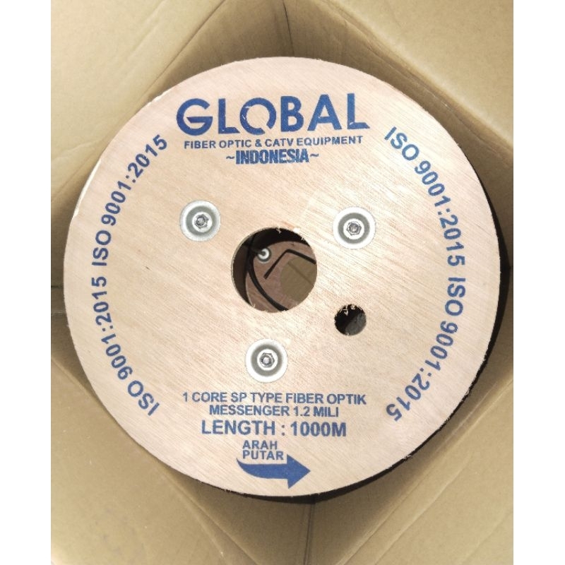 Jual Global kabel fiber optik 1 core 3 selling 1000Meter special type GLOBAL | Shopee Indonesia