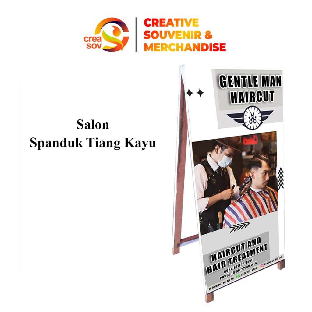 Jual Creasov, Stand Banner Kayu, Spanduk Tegak, Spanduk Promosi, Sanduk ...