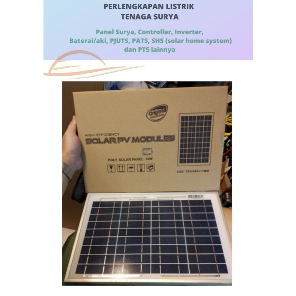 Jual PANEL SURYA 10 WP ST SOLAR | Shopee Indonesia