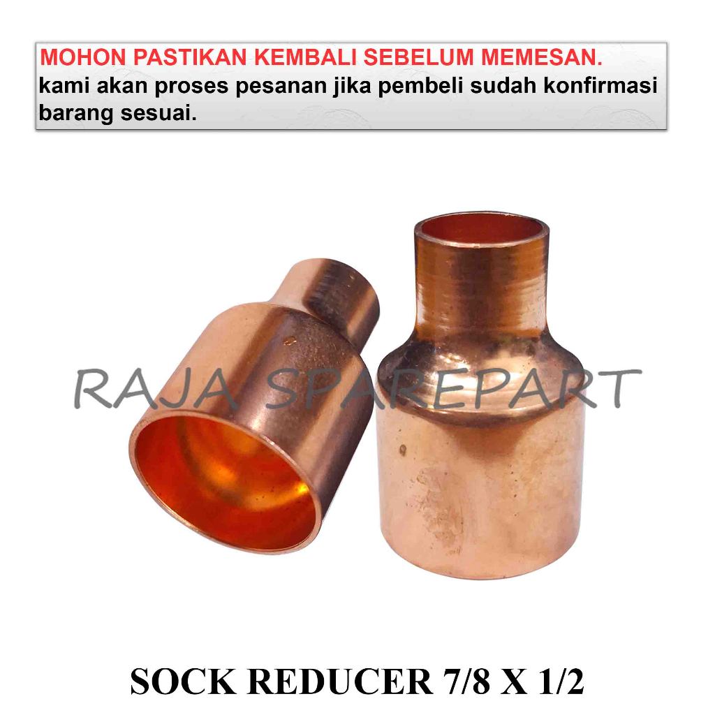Jual SR7812 SOCK PIPA TEMBAGA / SOCK REDUCER AC TEMBAGA / SOCK REDUCER ...