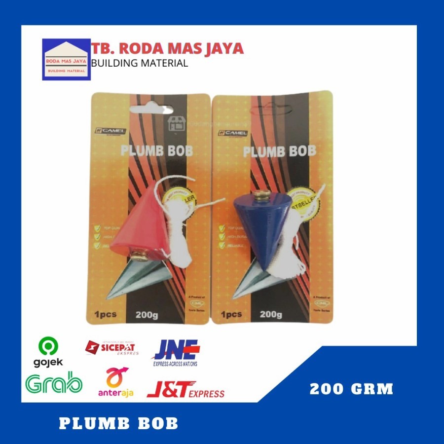 Jual Lor Gram/Lot Tukang/Bandul Besi/Plumb Bob 300 Grm / 200gram ...