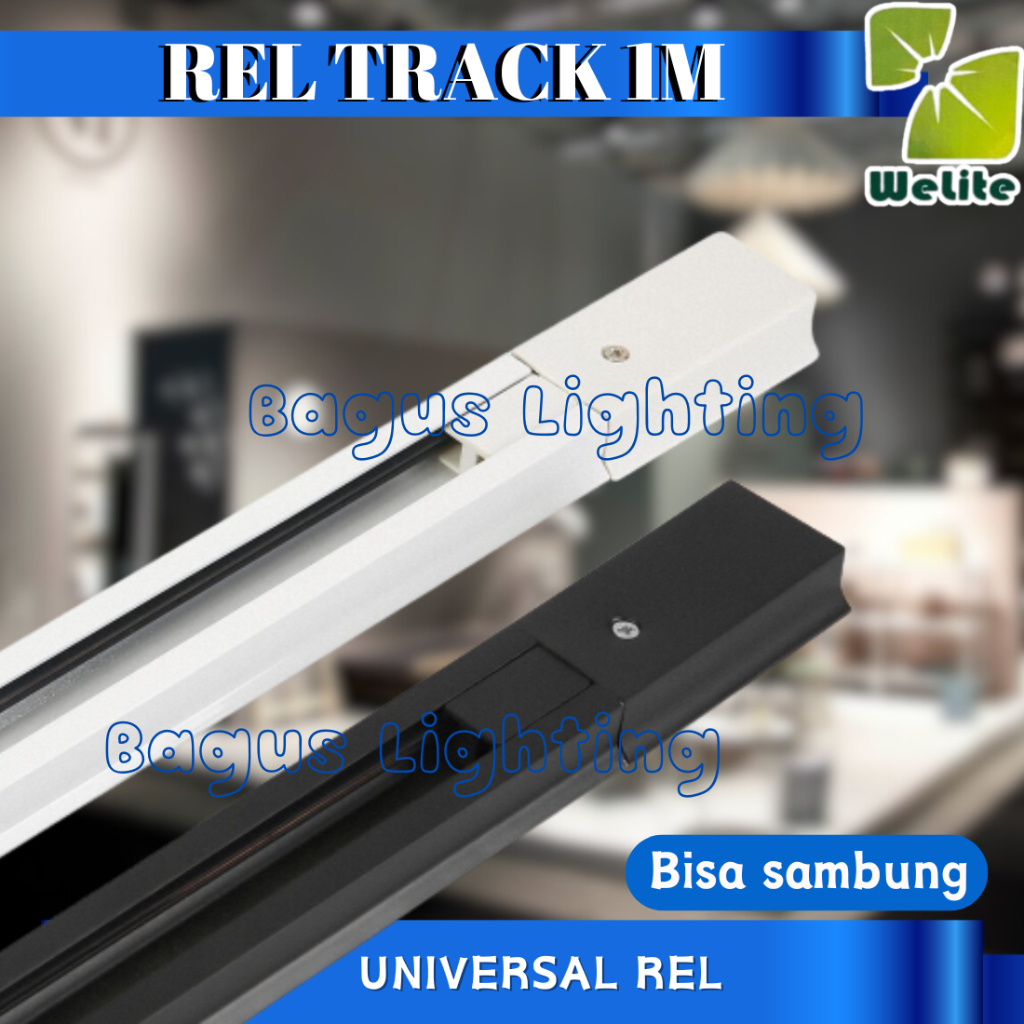 Jual Rel Track 1M Rel Lampu Sorot Rail Tracklight Universal | Shopee ...