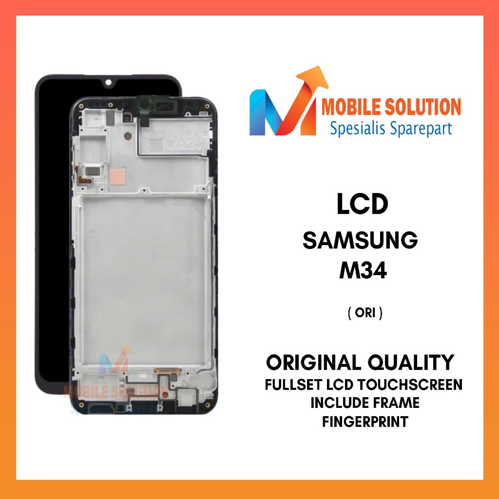 Jual Grosir LCD Samsung M34 Include Frame FINGERPRINT Fullset Original ...