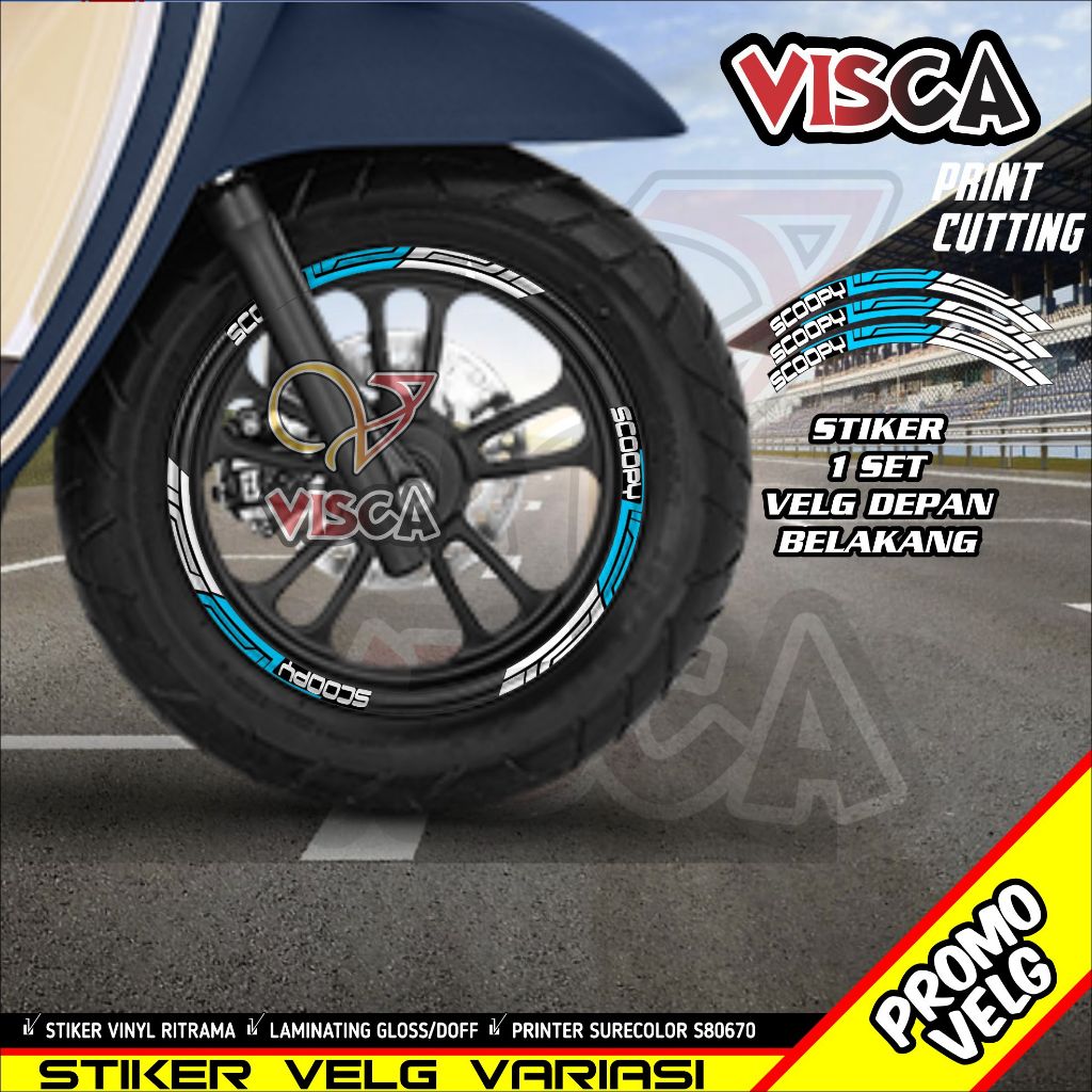 Jual Stiker Velg List Velg Motor Stiker Velg Scoopy Ring 12 A01 ...