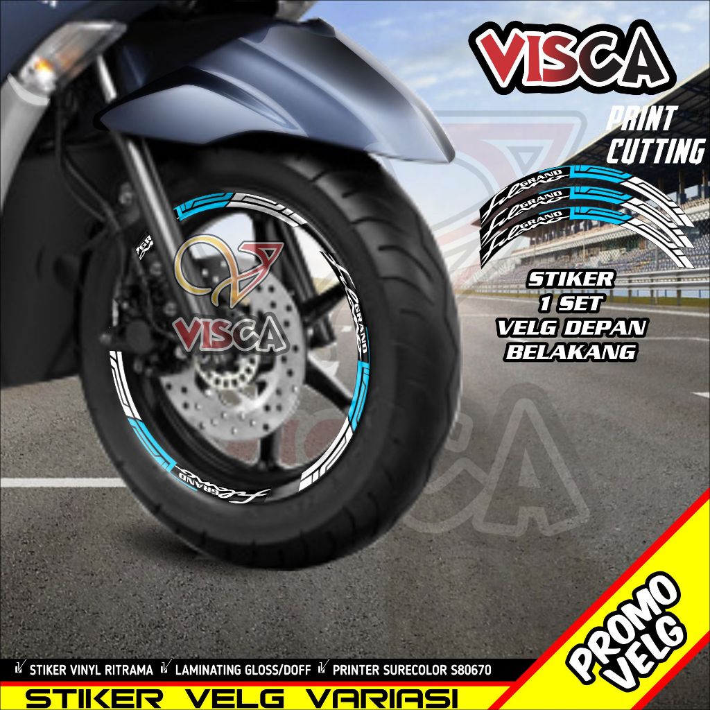 Jual Stiker Velg List Velg Motor Stiker Velg Grand Filano A01 | Shopee ...