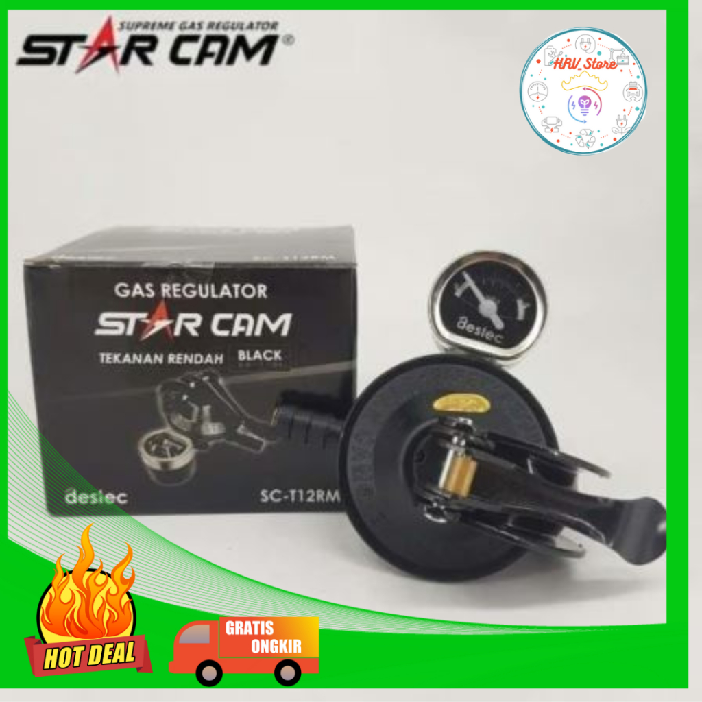 Jual Starcam Regulator Meter Tekanan Rendah SC-112RM Hitam | Shopee ...