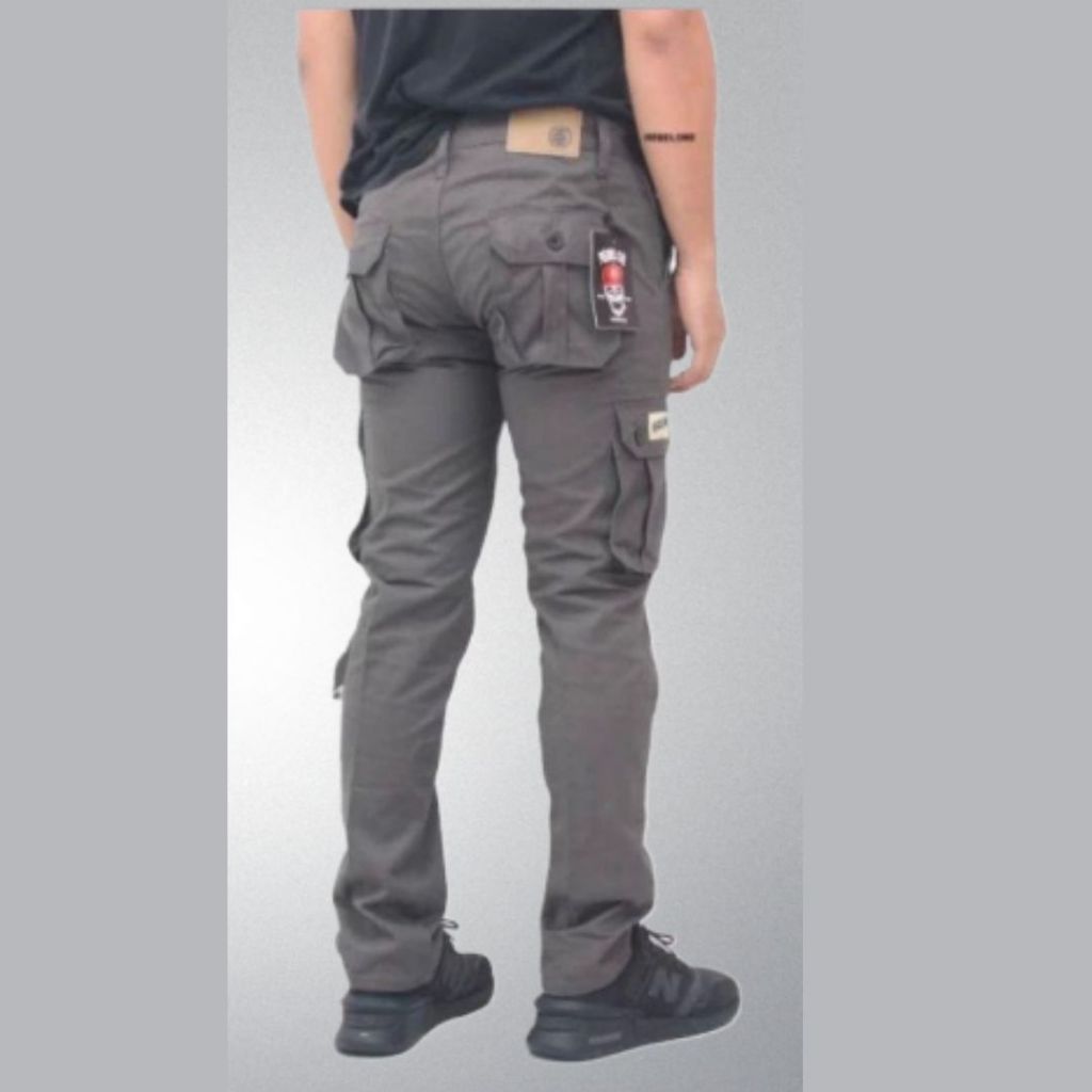 Jual Celana cargo panjang pria model slimfit terbaru celana cowok kargo ...