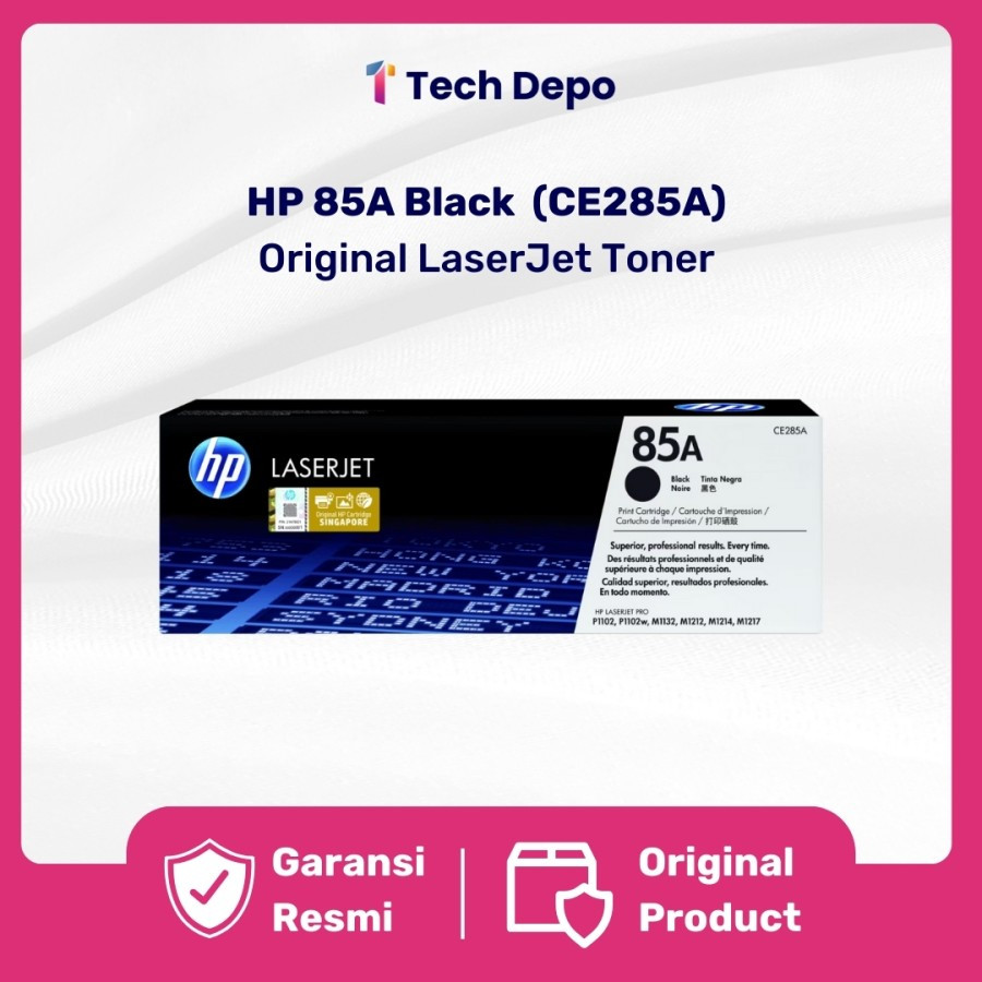 Jual HP 85A Black Original LaserJet Toner (CE285A) | Shopee Indonesia