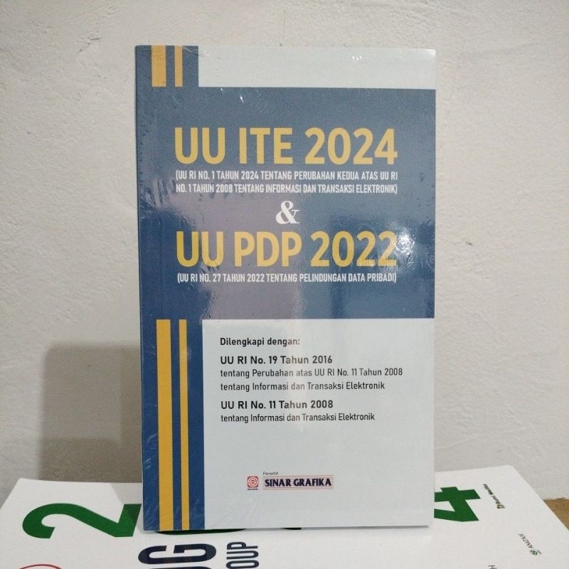 Jual UU ITE 2024 (UU RI No. 1 Tahun 2024 Perubahan Kedua Atas UU Undang RI No. 11 Tahun 2008 ...