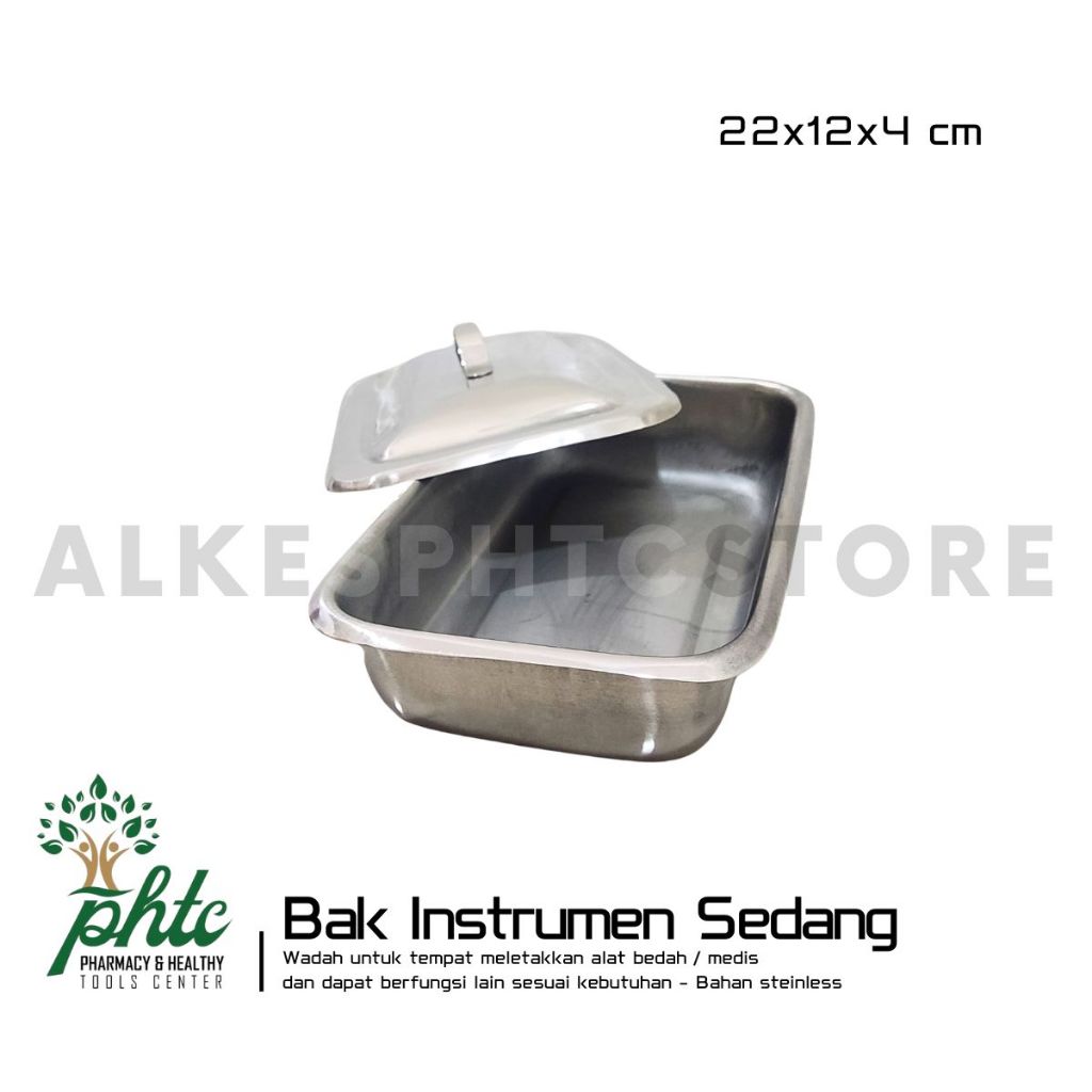 Jual Bak Instrumen Sedang l Tempat Instrumen Tray Stainless Medis l Bak ...
