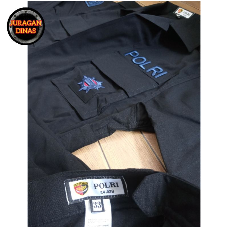 Jual 2025 Baju PDL Hitam Brimob Tactical Original Asli Jatah POLRI ...