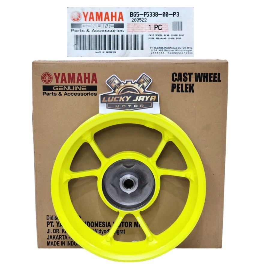Jual Cast Wheel Rear Pelek Velg Vleg Racing Belakang Aerox 155 Kuning ...