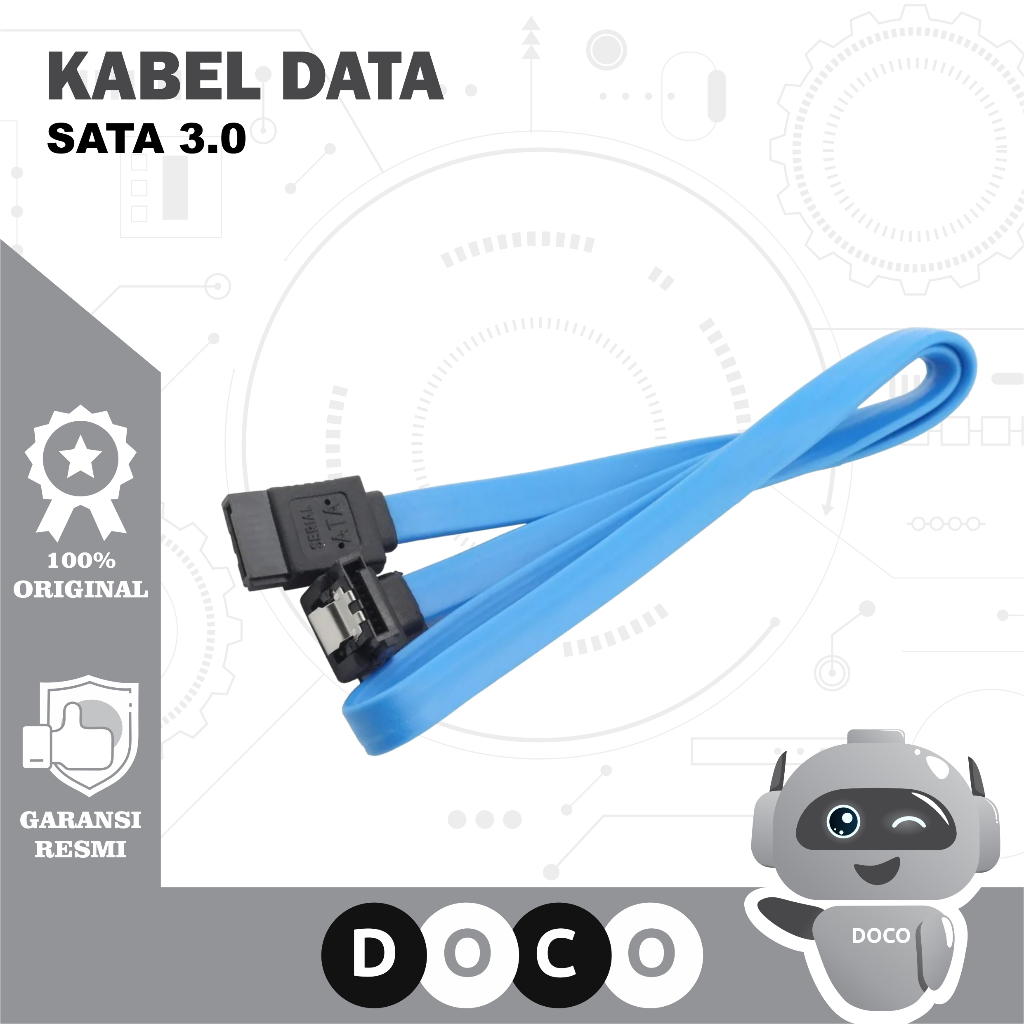 Jual Kabel Data Sata 3.0 6Gbps III Hard Disk Drive SSD HDD Bend HDD SSD ...