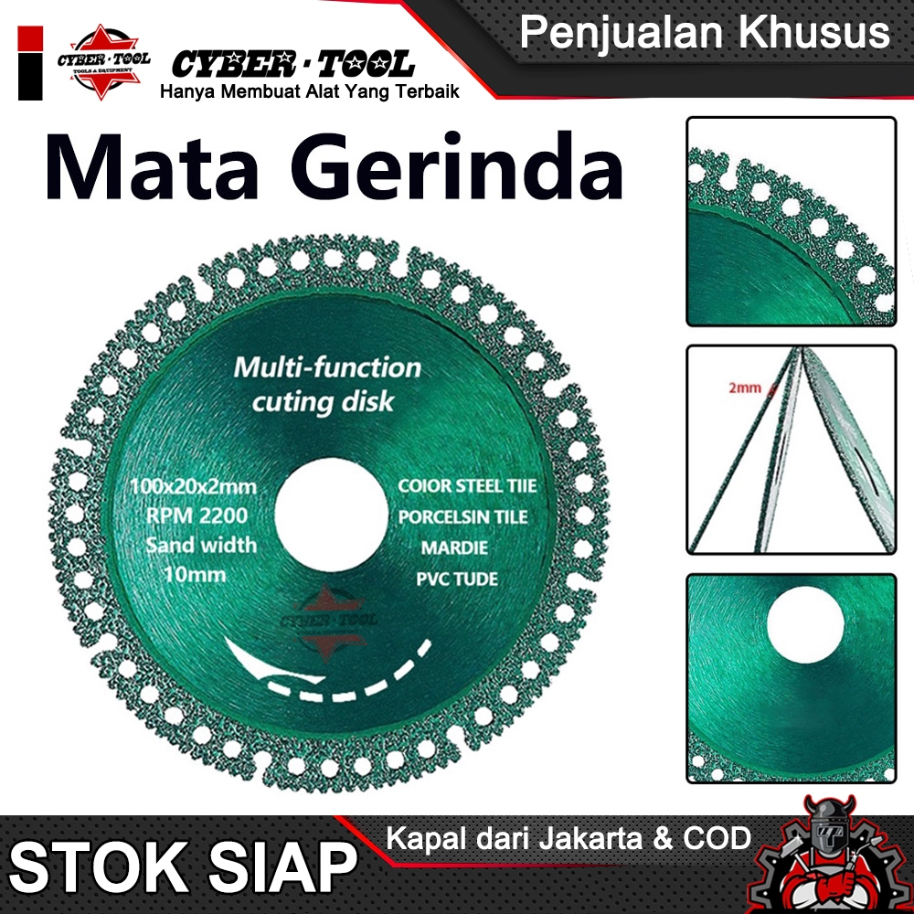 Jual 6 In 1 4Inch Diamond Saw Blade Memotong Roda 100Mm Metal Cutting ...