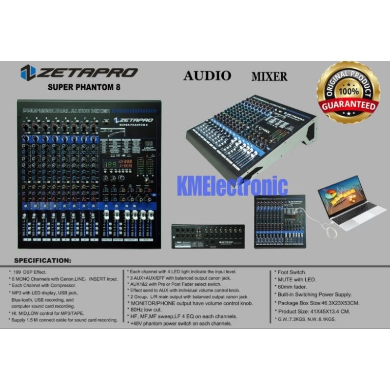 Jual MIXER ANALOG 8 CHANNEL ZETAPRO SUPER PHANTOM 8 / ZETAPRO SUPER PHANTOM 8 ORIGINAL | Shopee ...