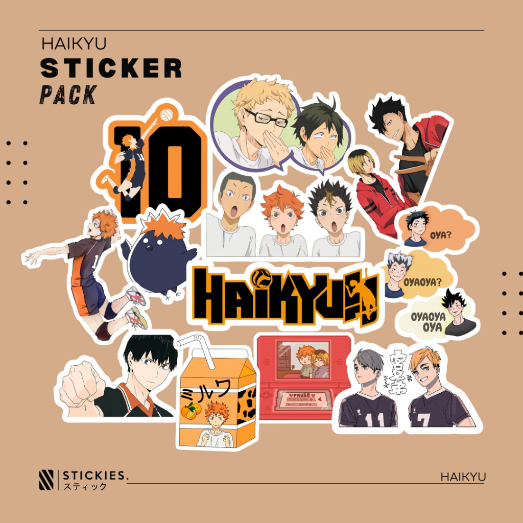 Jual Stiker/Sticker Satuan "Haikyu" | high quality | vinyl | murah ...