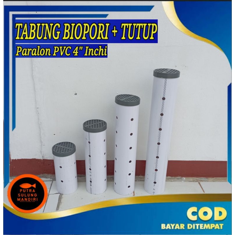 Jual Tabung biopori pipa paralon PVC 4 inchi siap pakai kuat tahan lama ...