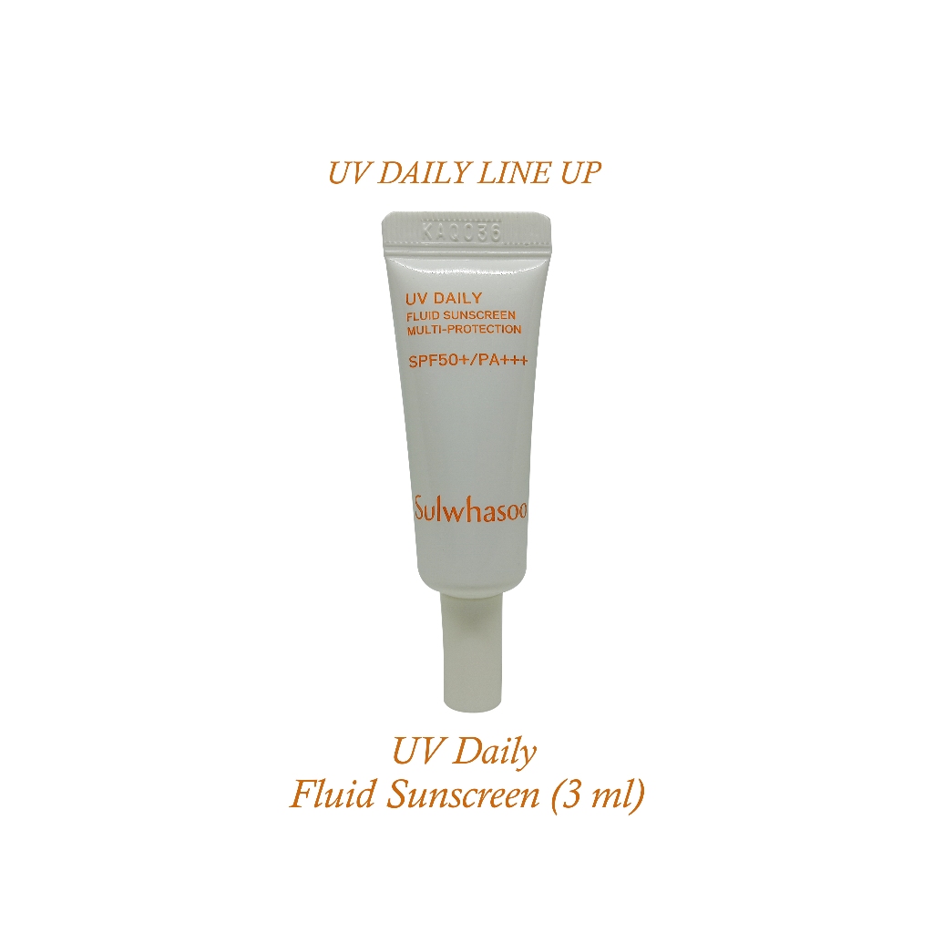 Jual Sulwhasoo UV Daily Fluid Sunscreen SPF 50+/PA+++ 3ml | Shopee Indonesia