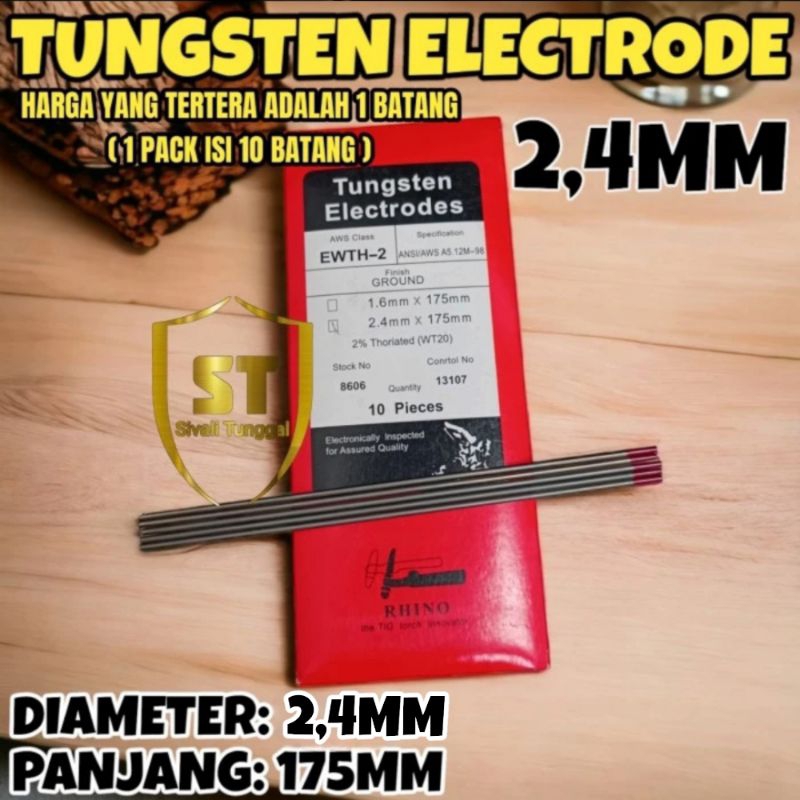 Jual TUNGSTEN / JARUM LAS 2,4MM | Shopee Indonesia