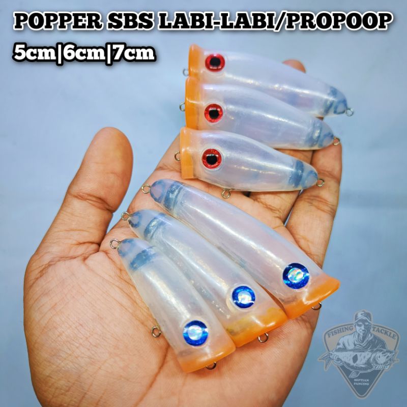 Jual POPPER SBS LABI-LABI/PROPOOP 5CM/6CM/7CM UMPAN CASTING TOP WATER ...