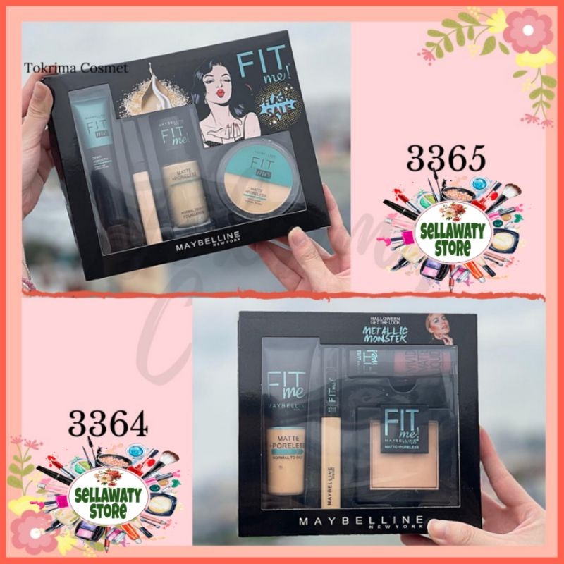Jual Paket Kosmetik Fit Me Varian Lengkap / Paket Set Make Up Lengkap ...
